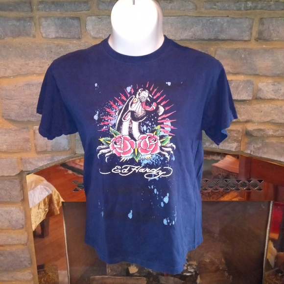 Ed Hardy | Shirts | Ed Hardy Vintage Style Tshirt | Poshmark